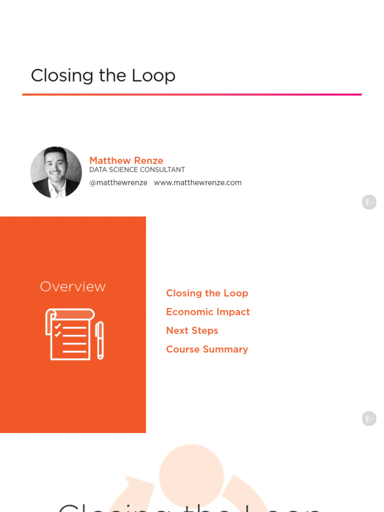 Closing The Loop Slides | PDF | Analytics | Data