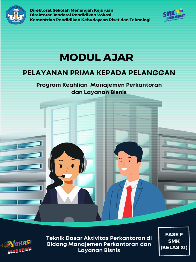 Modul Ajar Pelayanan Prima Fase F | PDF | Karier & Perkembangan | Seni