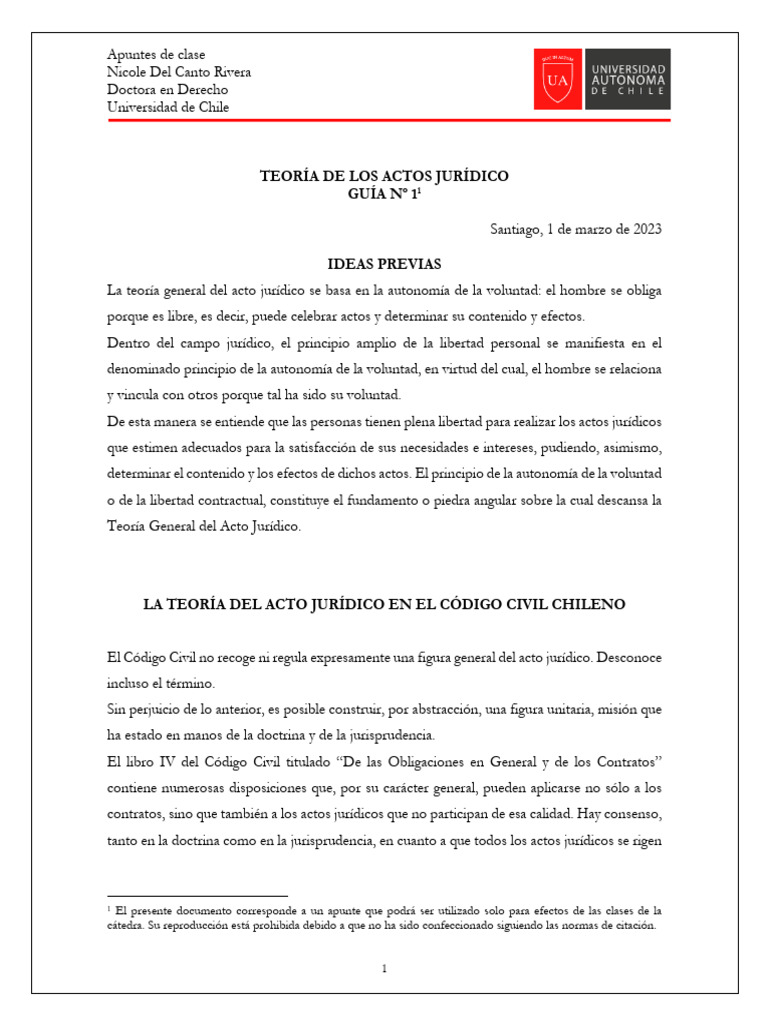 Guia+nº+1 Acto+jdco 01.03.2023 | PDF