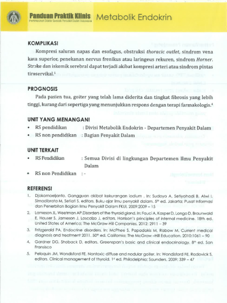 Struma Nodosa Non-Toxic & Toxic (Adenoma Tiroid) - PPK Interna | PDF