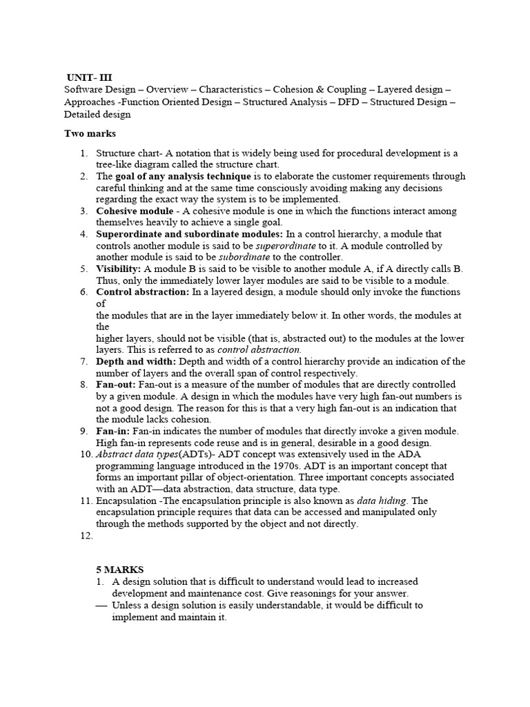 Unit 3 Software Engineering Notes | PDF