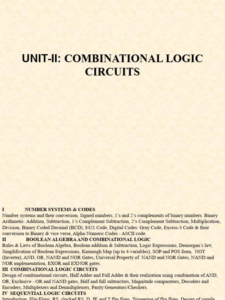 Combinational Circuits | PDF