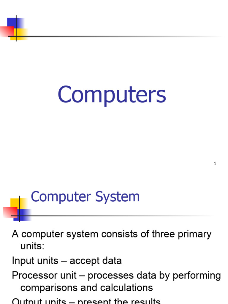 Computer System Pdf