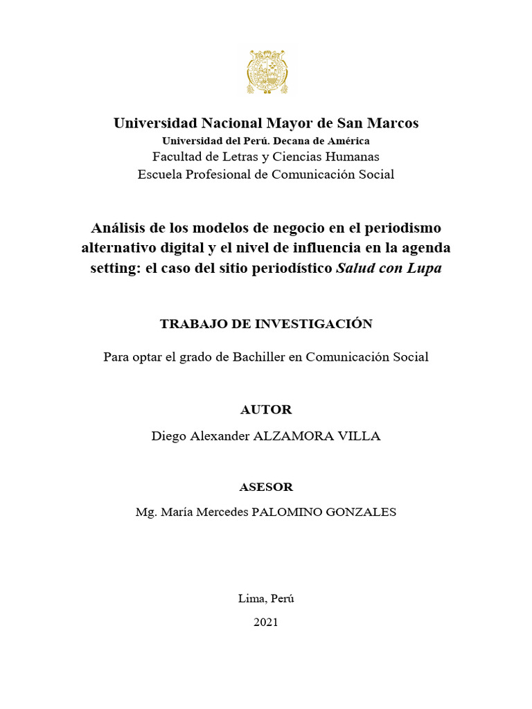 Alzamora VD | PDF