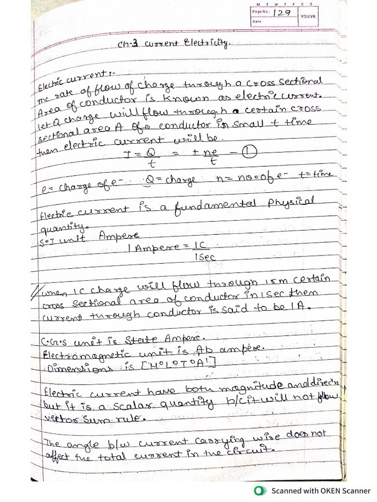 CH 3 Current Electricity | PDF