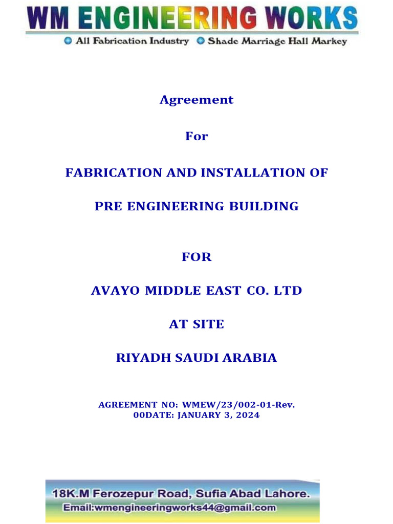 Quotation For Pre Engineering Building | PDF