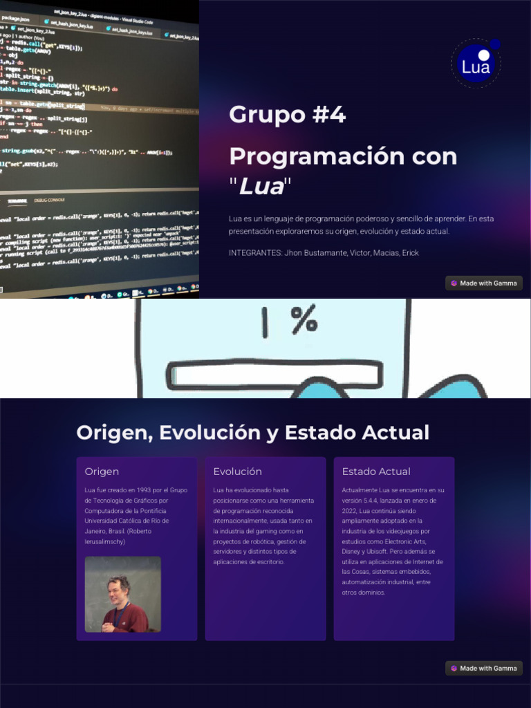 Jhon Rafael Bustamante Zhumi Grupo-4 Lua | PDF
