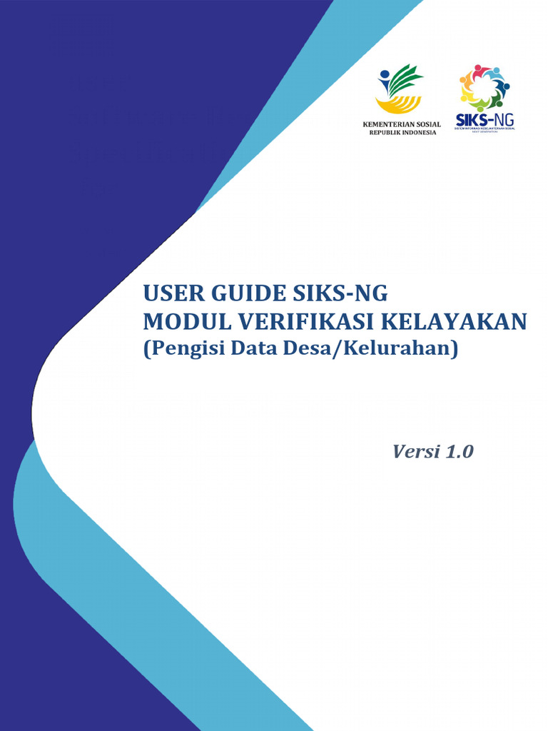 User Guide Modul Verifikasi Kelayakan | PDF | Pengelolaan Keuangan & Uang