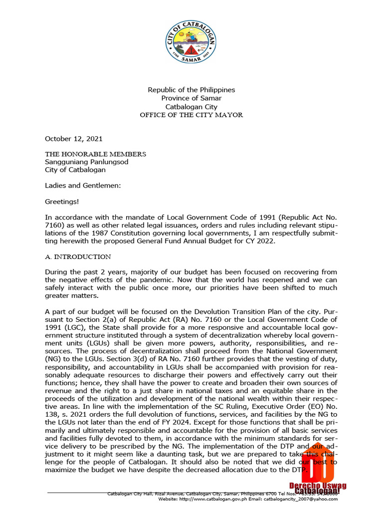 2023 Budget Message Final | PDF | Taxes | Economies