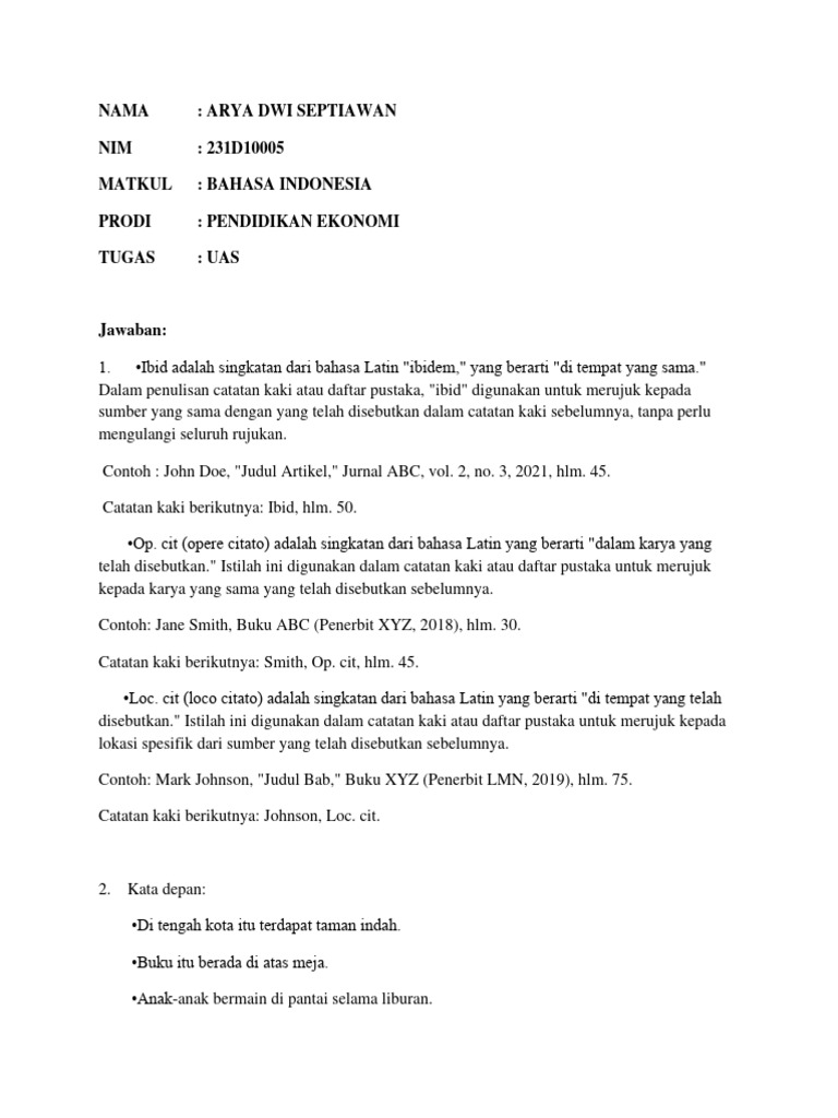 Arya Dwi Septiawan 231D10005 | PDF