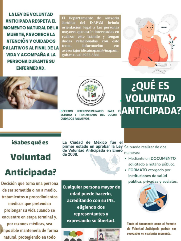 Triptico Voluntad Anticipada | PDF