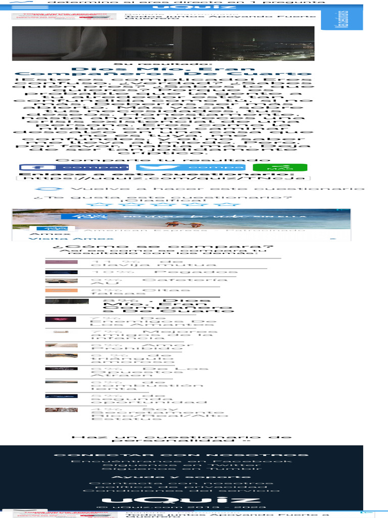 Resultados Del Cuestionario ¿Qué Tropo Romántico Eres | PDF