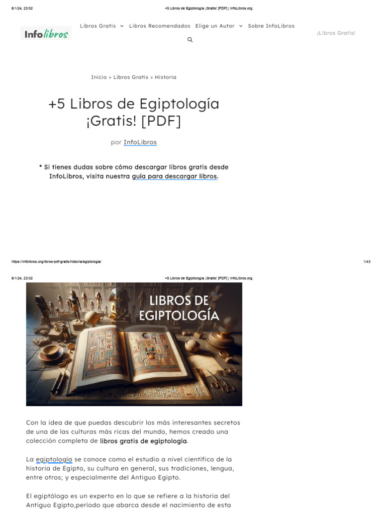 +5 Libros de Egiptología ¡Gratis! (PDF) | PDF | Antiguo Egipto | Jeroglíficos egipcios