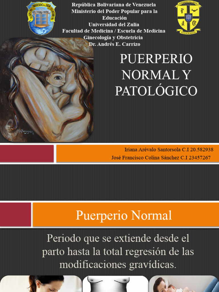 Puerperio Normal y Patológico | PDF | Ciencia y matemáticas