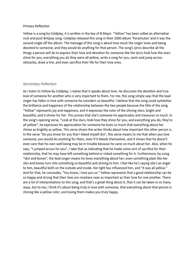 Primary Reflection | PDF