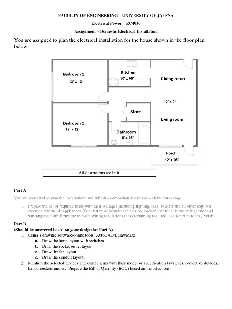 Electrical Installation Assignment | PDF