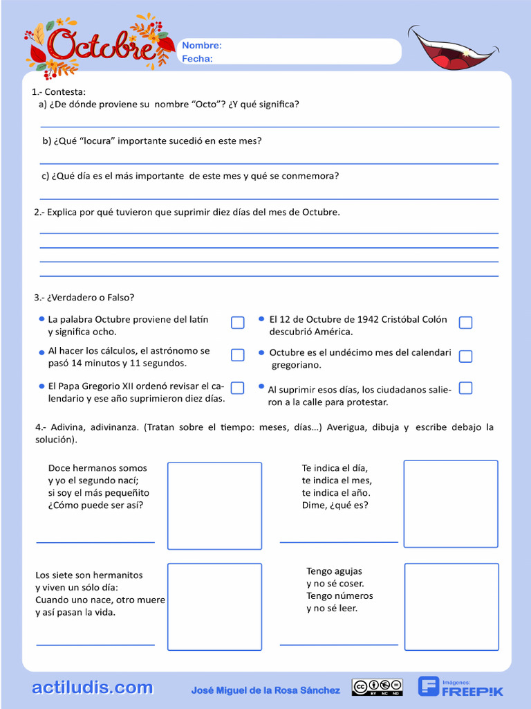 Lectura Mes de Octubre Comprension Lectora | PDF
