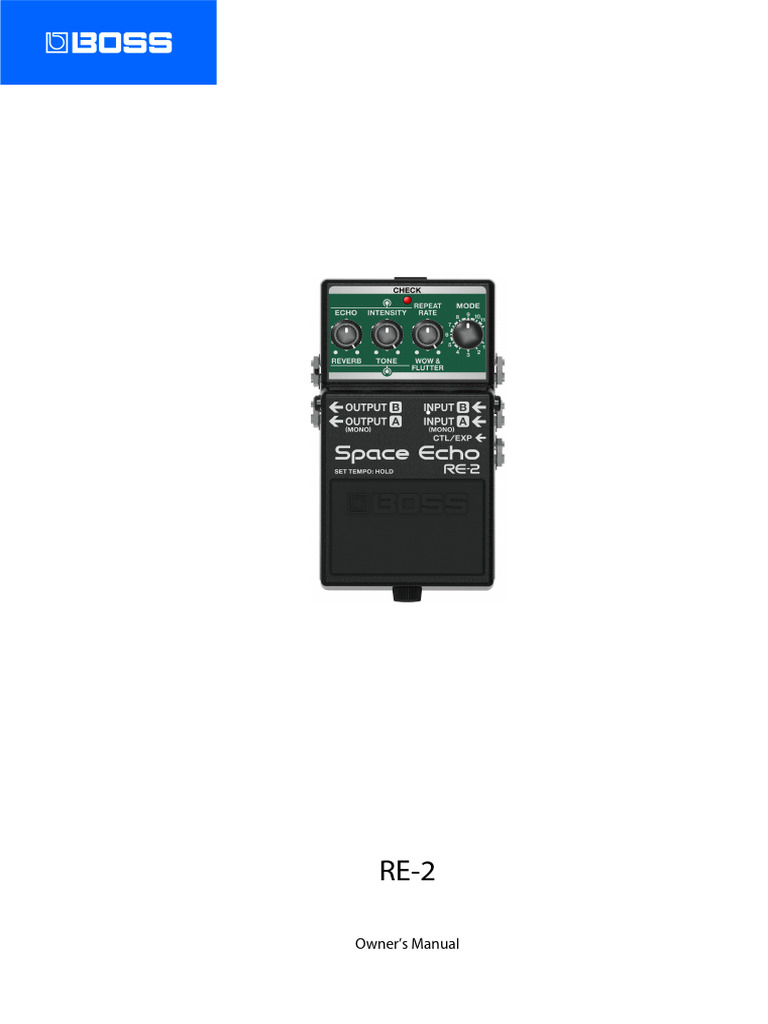 Boss IR-2 Manual | PDF
