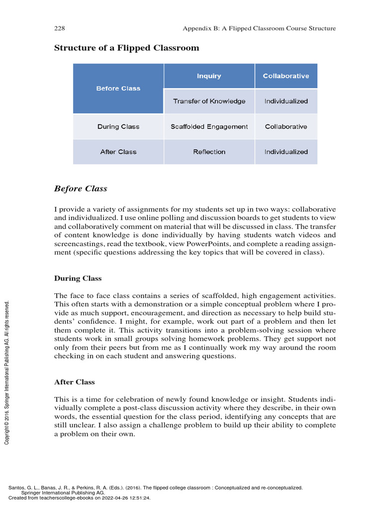The - Flipped College Classroom | PDF | Cognitive Psychology | Teaching