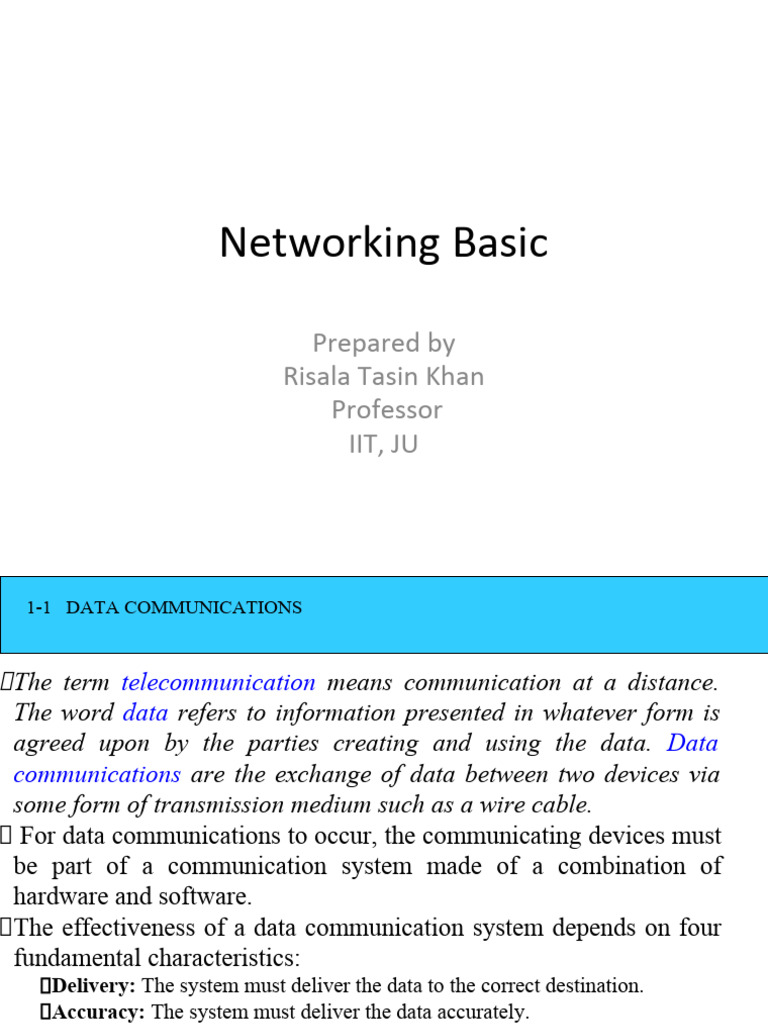 Networking Basic | PDF | Network Topology | Computer Network