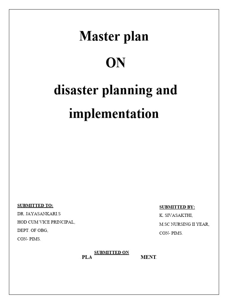 Disaster | PDF | Emergency Management | Emergency Department