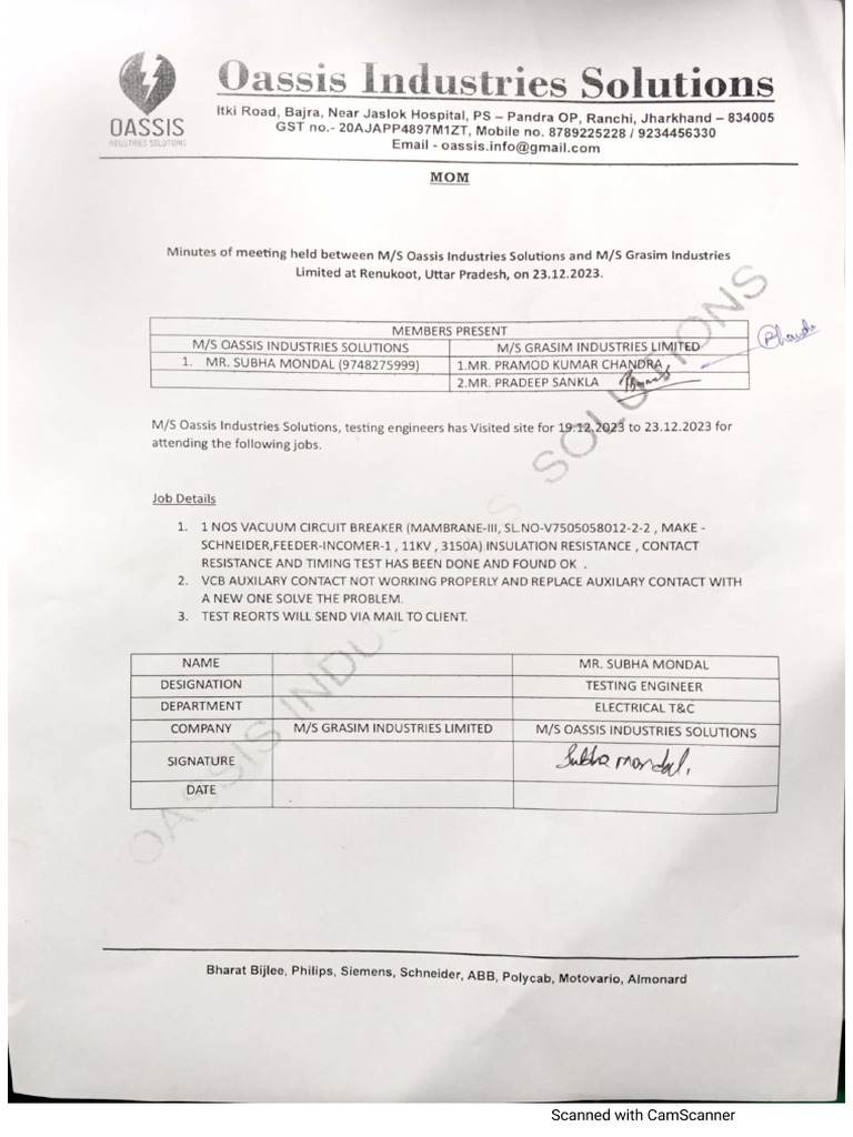 3150 AMP Test Report | PDF