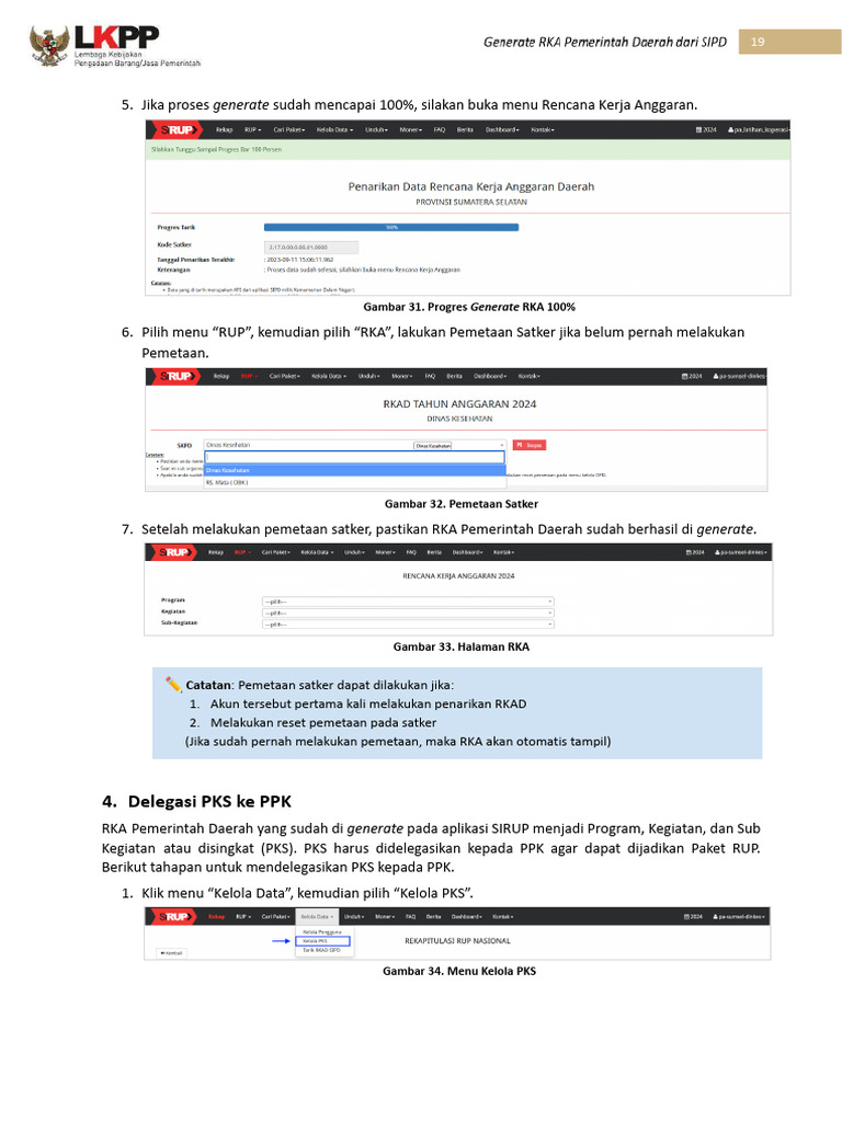 Panduan Generate RKA Pemerintah Daerah Dari SIPD 2024 | PDF