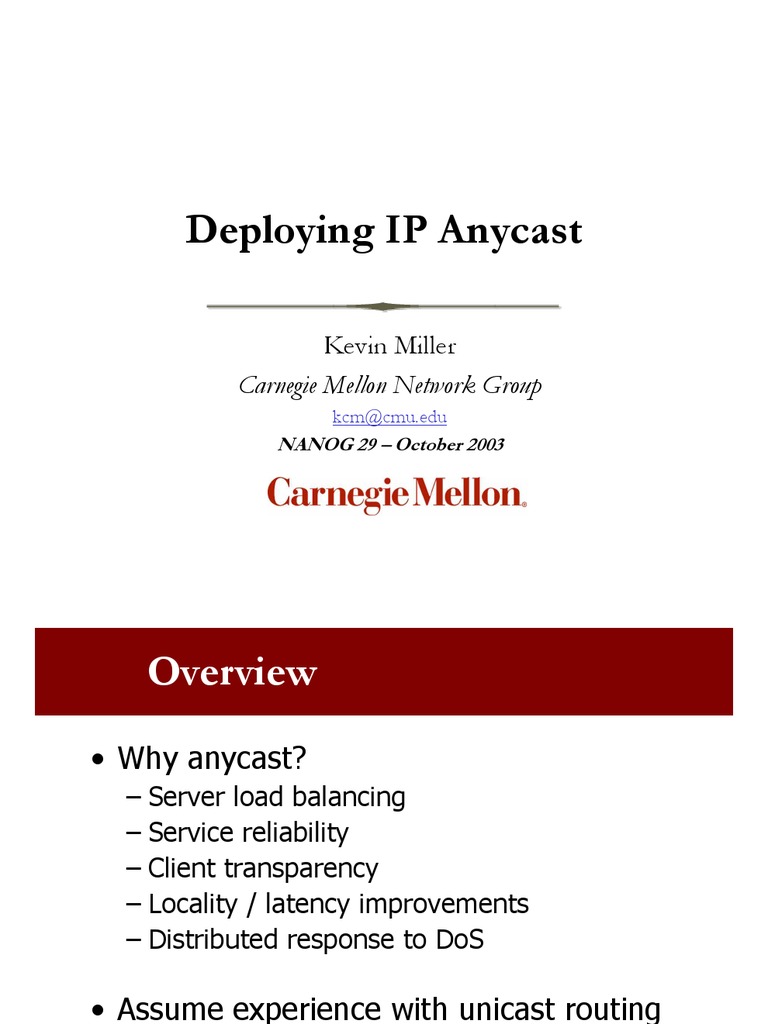 Deploying IP Unicast | PDF | Domain Name System | Ip Address