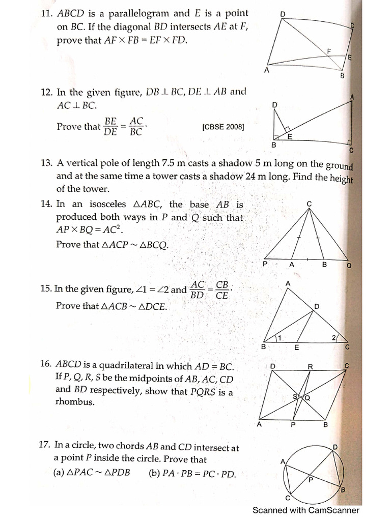 Math- Triangles Worksheet | PDF