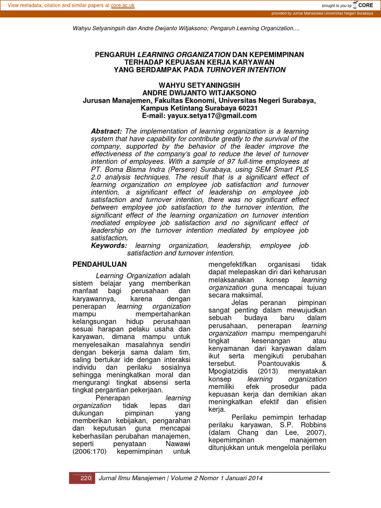 Learning Organization | PDF