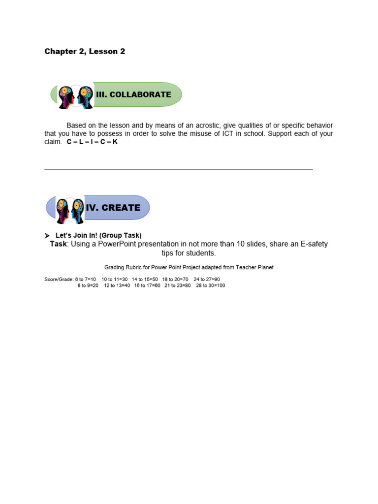 E-Safety Tips and ICT Behavior Guide | PDF
