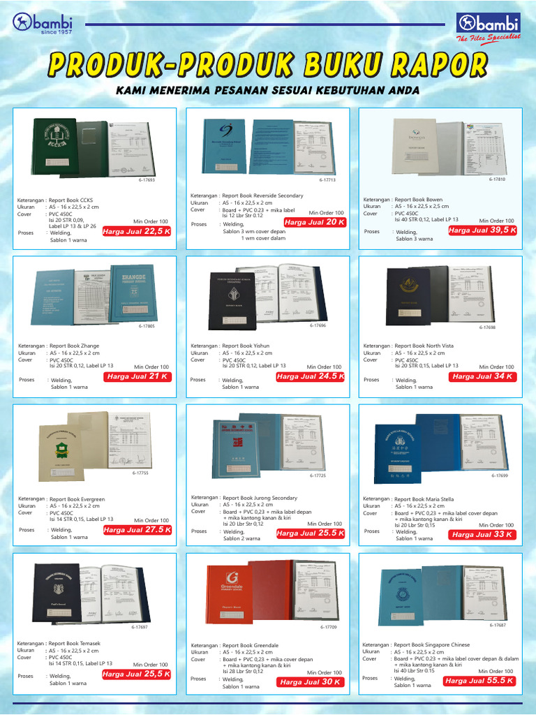 Brosur Product Report Book PT - Bambi | PDF