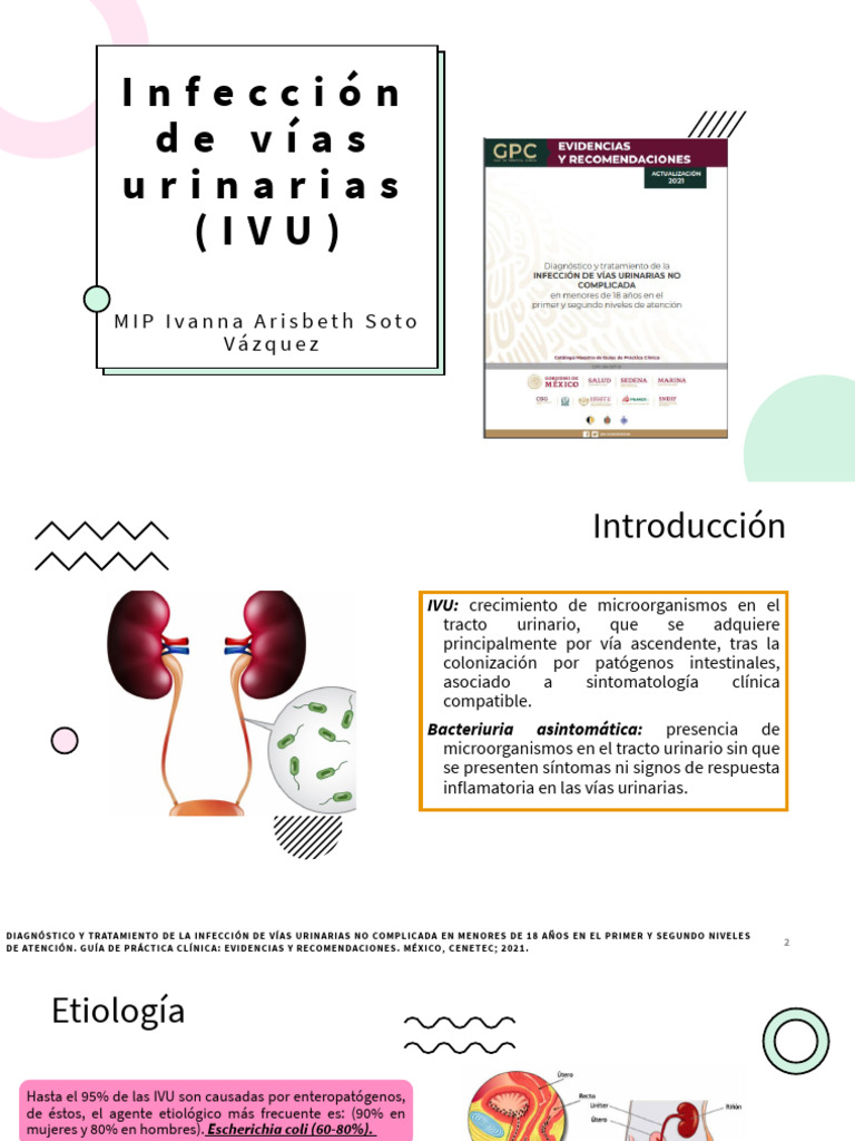 Infección de Vías Urinarias (IVU) | PDF