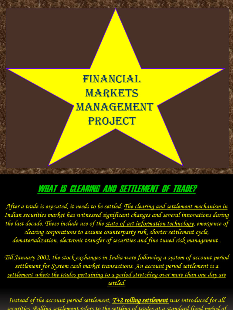 Param Palana - FMM PPT - Half Yearly - 12 Com A | PDF | Clearing (Finance) | Finance & Money ...