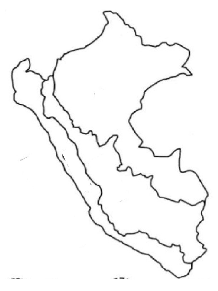 Mapa Del Peru en Blanco | PDF