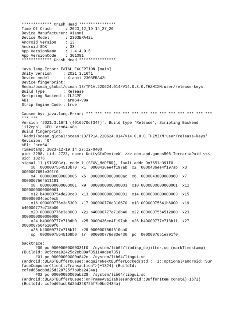 Mod - Menu - Crash - 2023 - 12 - 19-14 - 27 - 20 JJKK | PDF | Android (Operating System ...
