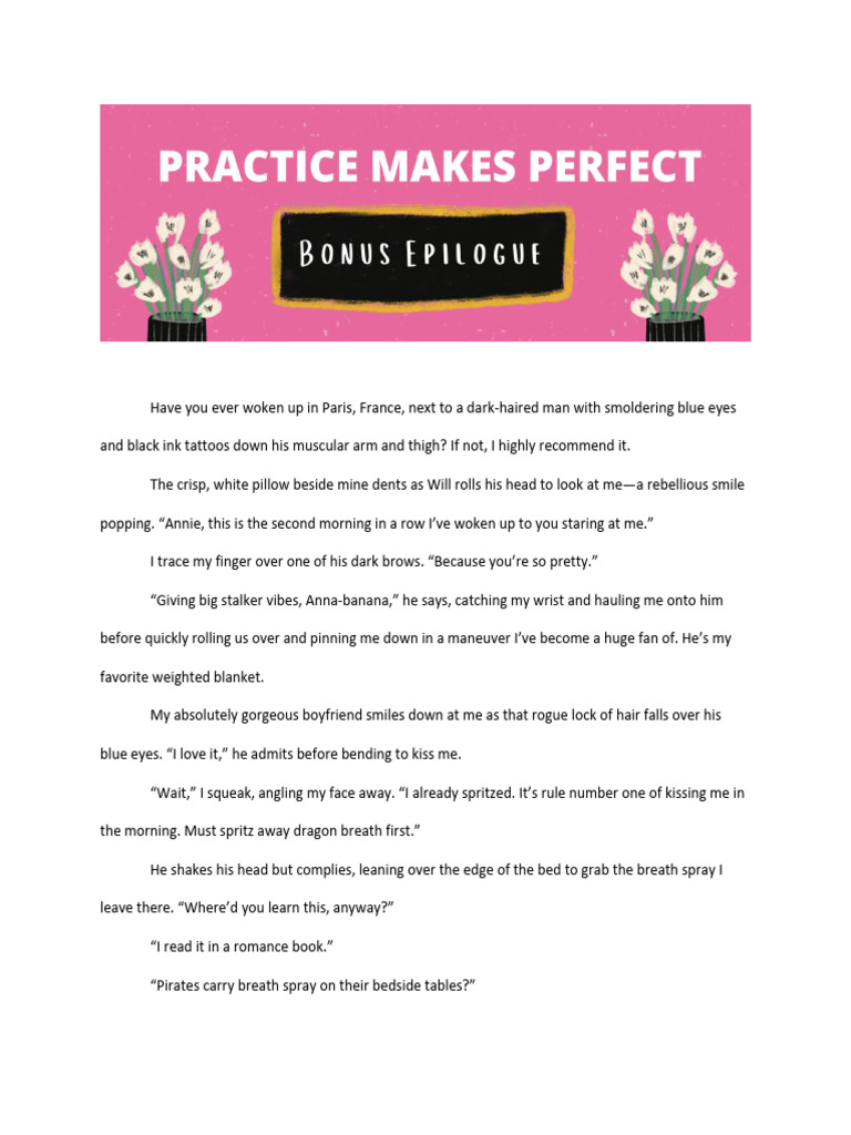 Bonus Epilogue For PRACTICE MAKES PERFECT | PDF | Mystery, Thriller & Crime Fiction | General ...