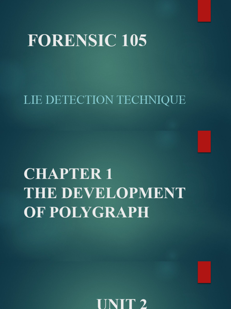 LIE-DETECTION Technique 2 | PDF | Polygraph