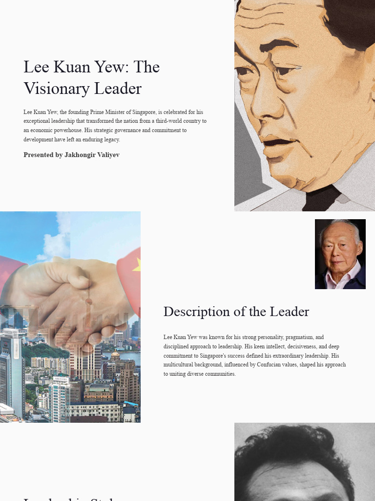 Lee Kuan Yew The Visionary Leader | PDF | Singapore | World Politics