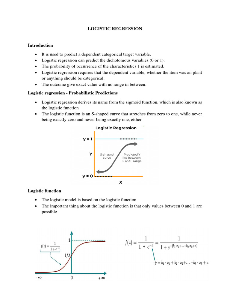 Logistic Regression | PDF Logistic Regression | PDF