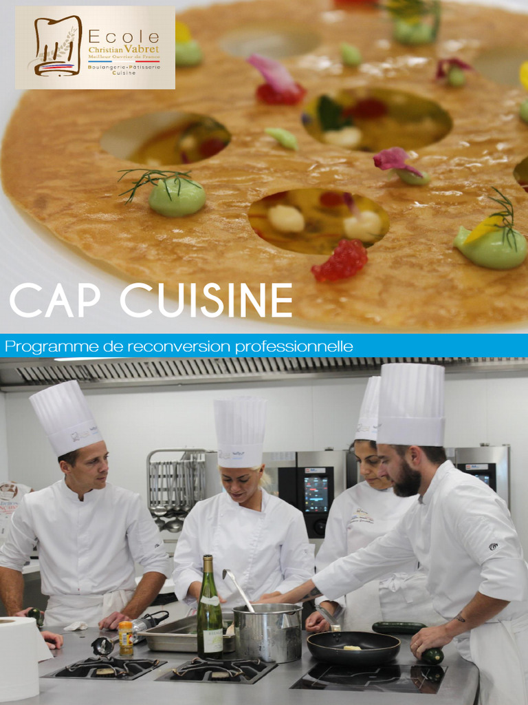 02 Programme Detaille Cap Cuisine Janvier 2024 | PDF