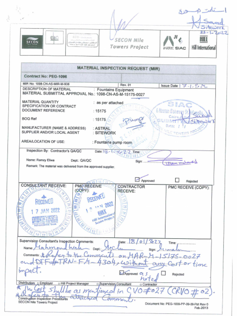 Mechanical Mir 0938 Rev 01 | PDF
