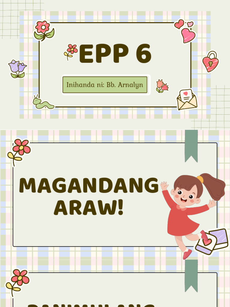 EPP 6 - Mga Mungkahing Resipe Sa Pag-Iimbak Jan.9 | PDF