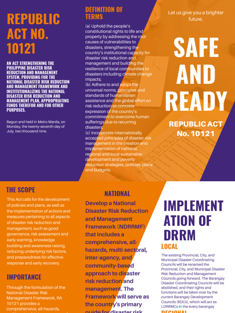 Purple Orange College Trifold Brochure | PDF | Disaster Risk Reduction ...