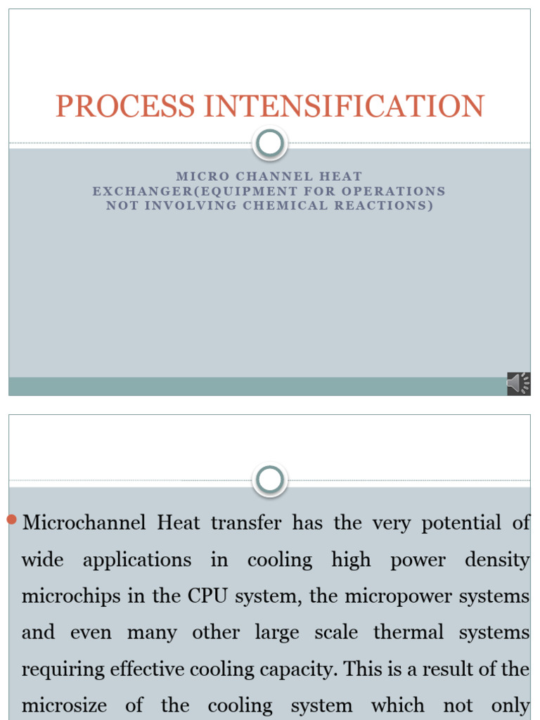 Process Intensification | PDF