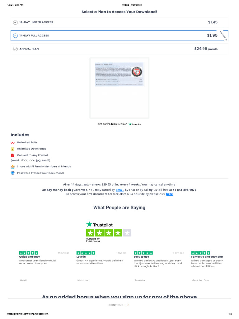 Pricing - PDFSimpli | PDF