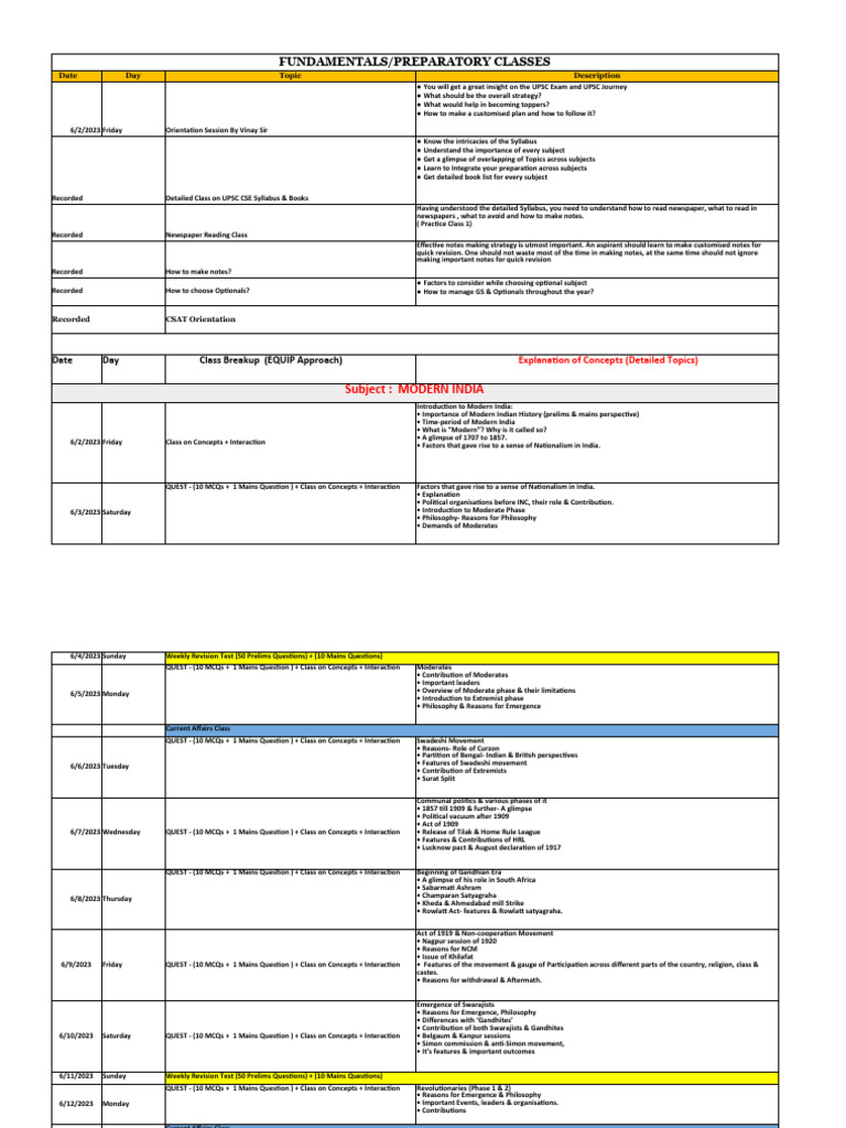 OGP 2024 Timetables | PDF