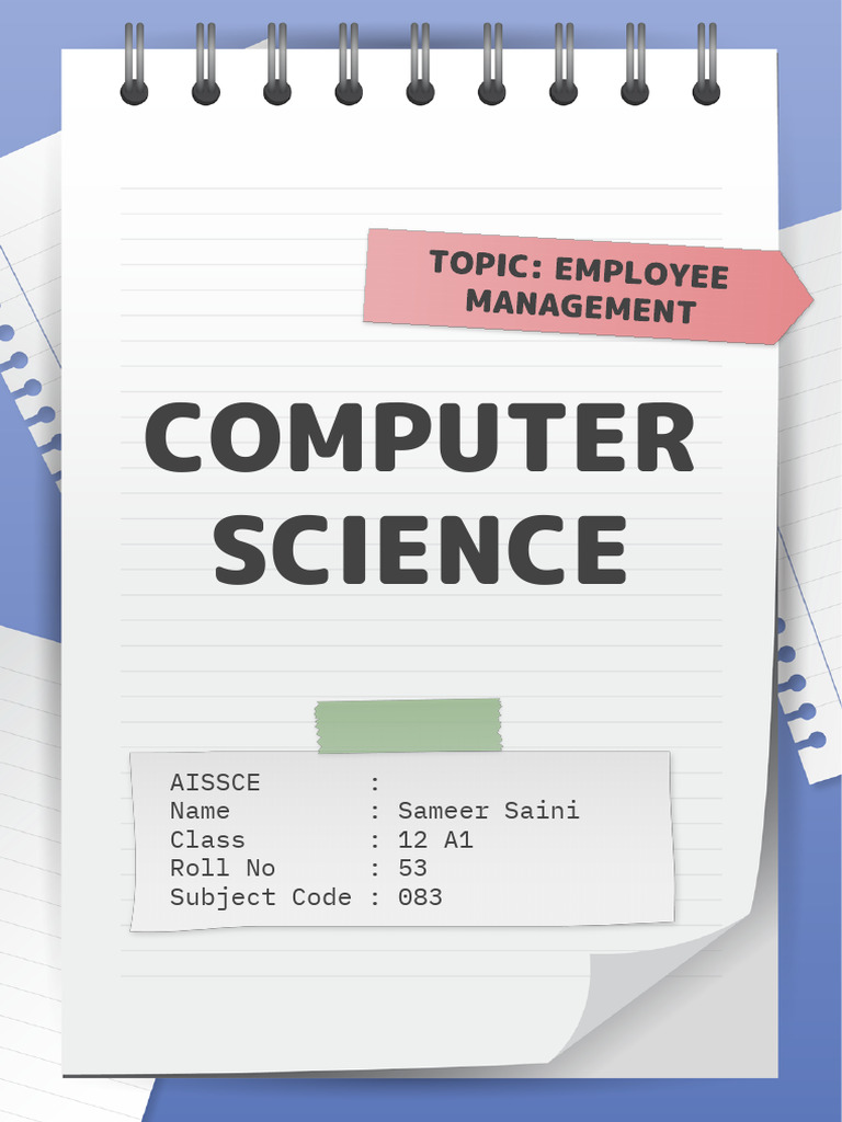 Computer Project (Modified) | PDF