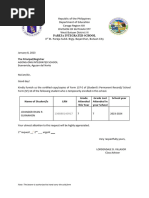 Sample LETTER OF REQUEST FOR SCHOOL FORM 137 | PDF