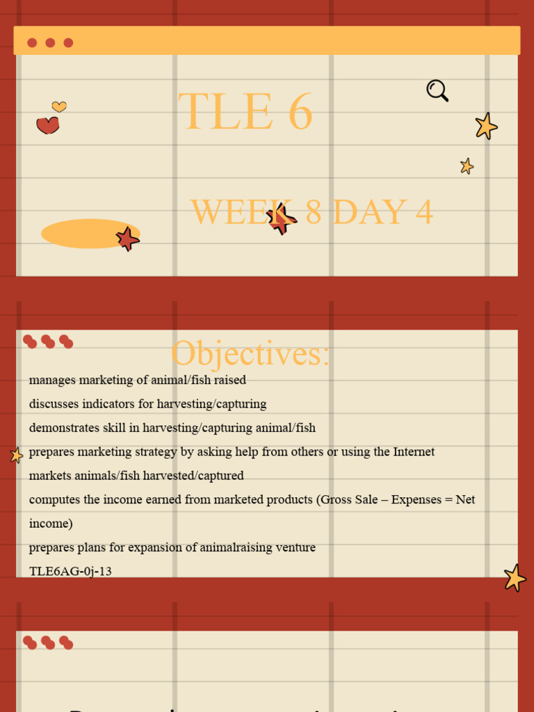 Tle 6 Week 8 Day 4 | PDF